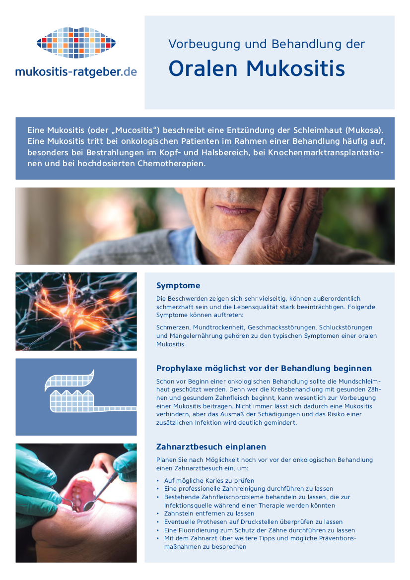 Mukositis Ratgeber Mucosamin® - Downloads | Mukositis